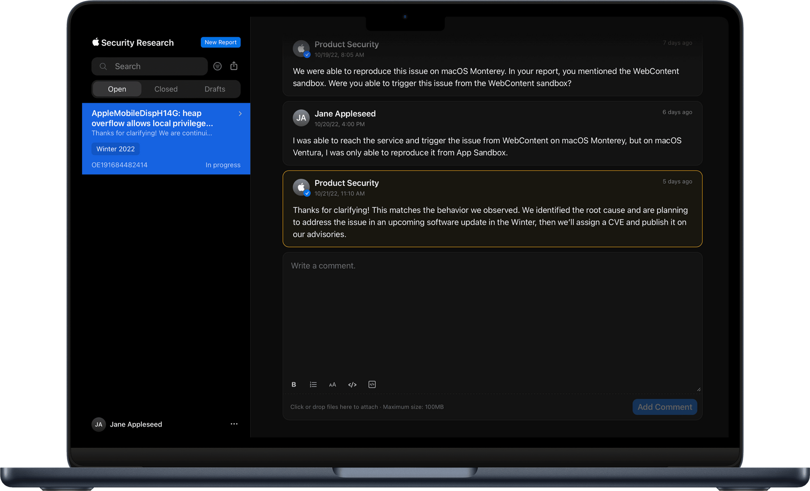 Blog - Apple Security Bounty. Upgraded. - Apple Security Research
